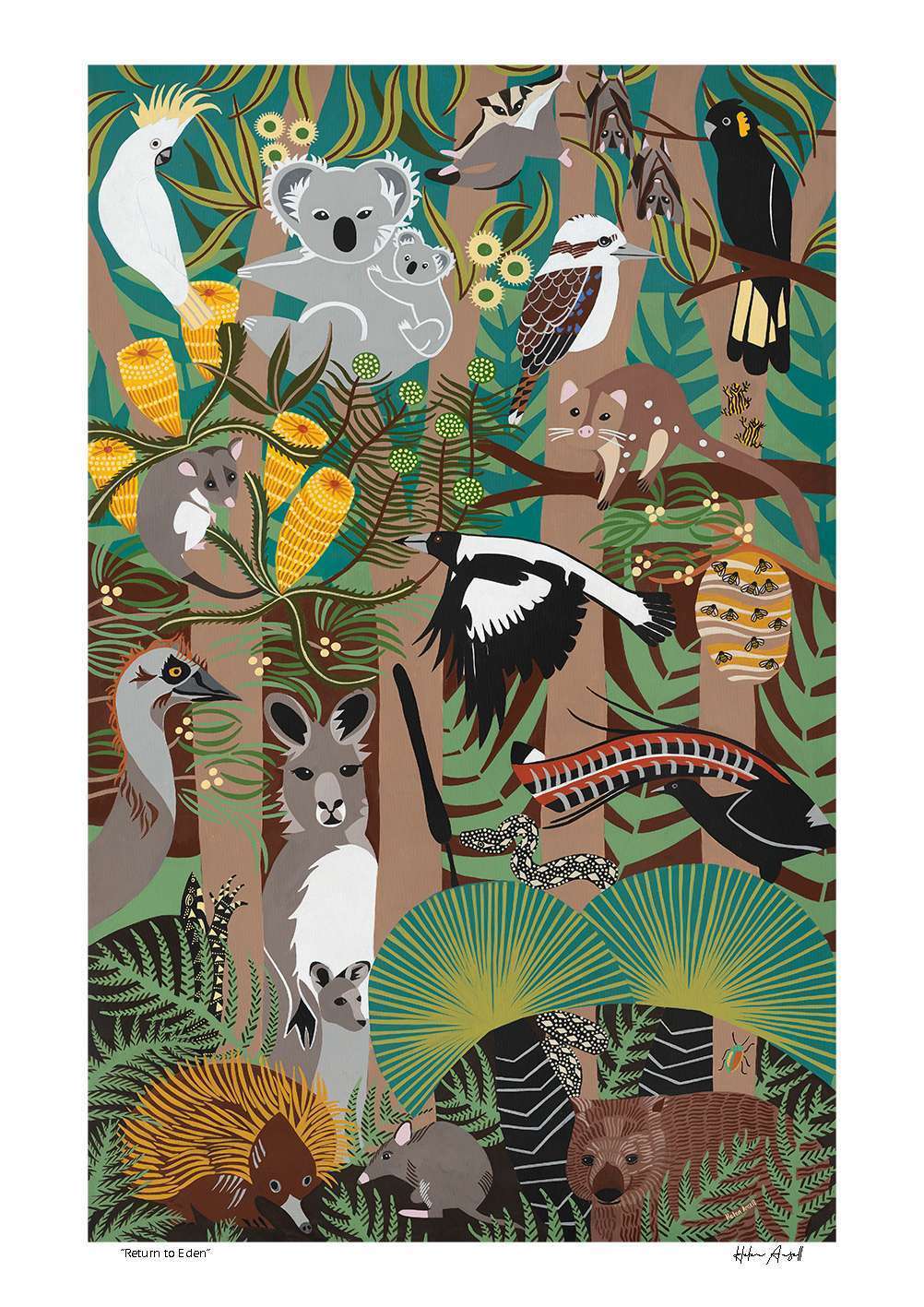 Return to Eden - Rectangle Print - Helen Ansell Art