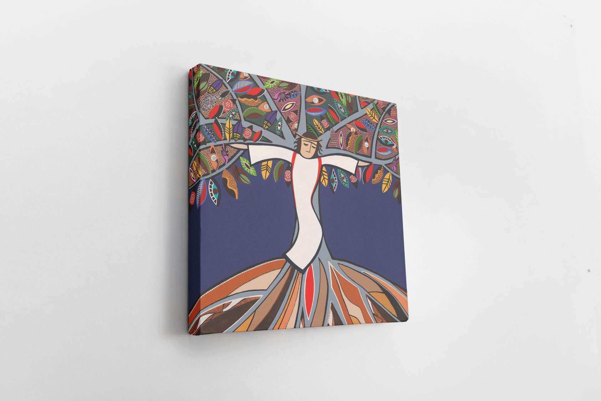 Tree of Life - Square Canvas Print - Helen Ansell Art