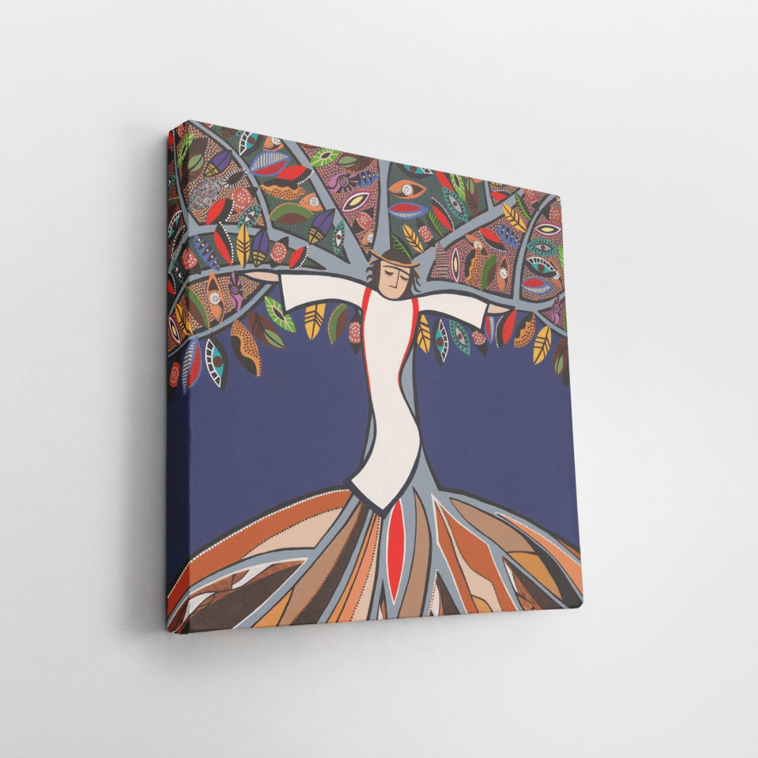 Tree of Life - Square Canvas Print - Helen Ansell Art