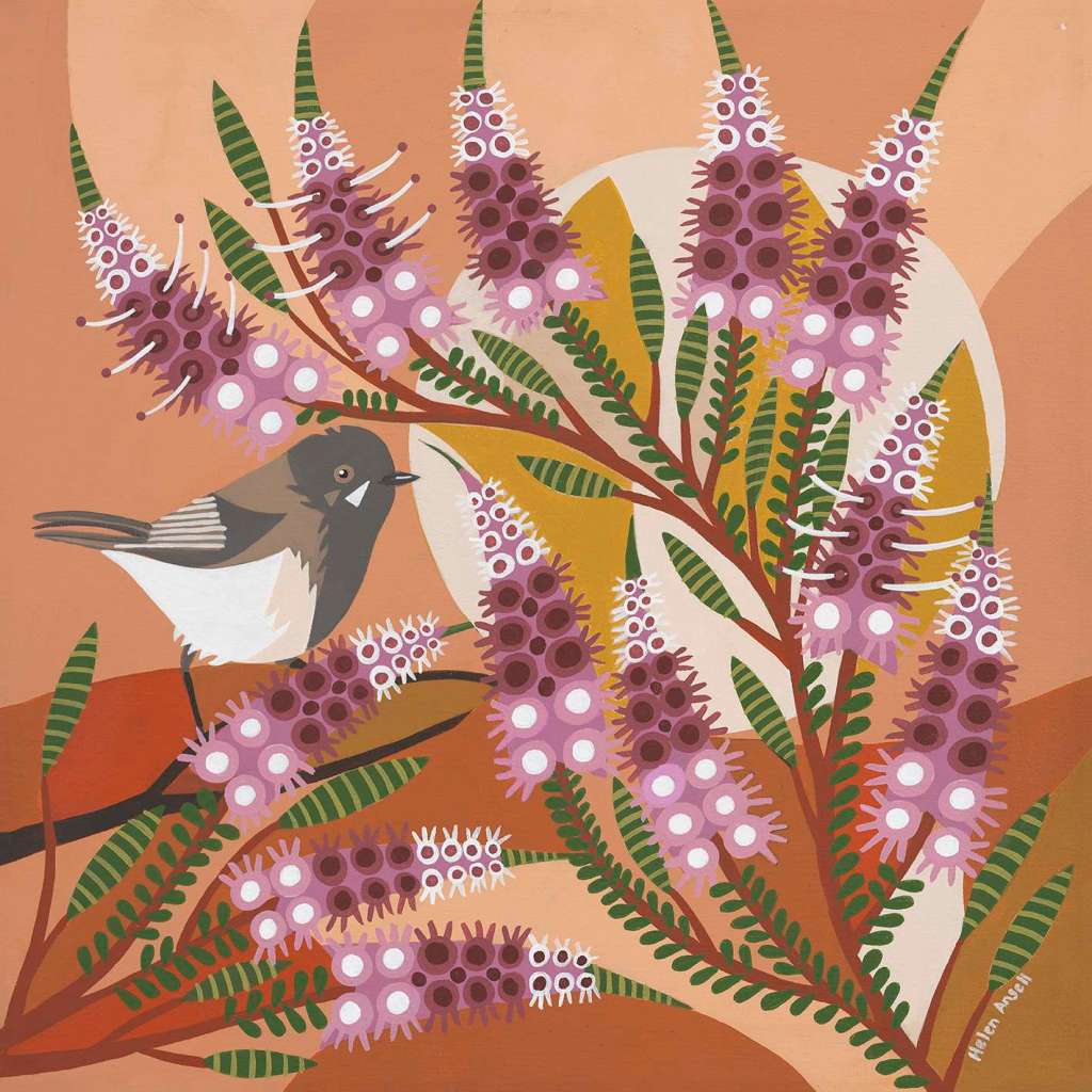 Verticorida spicata - Square Paper Print - Helen Ansell Art
